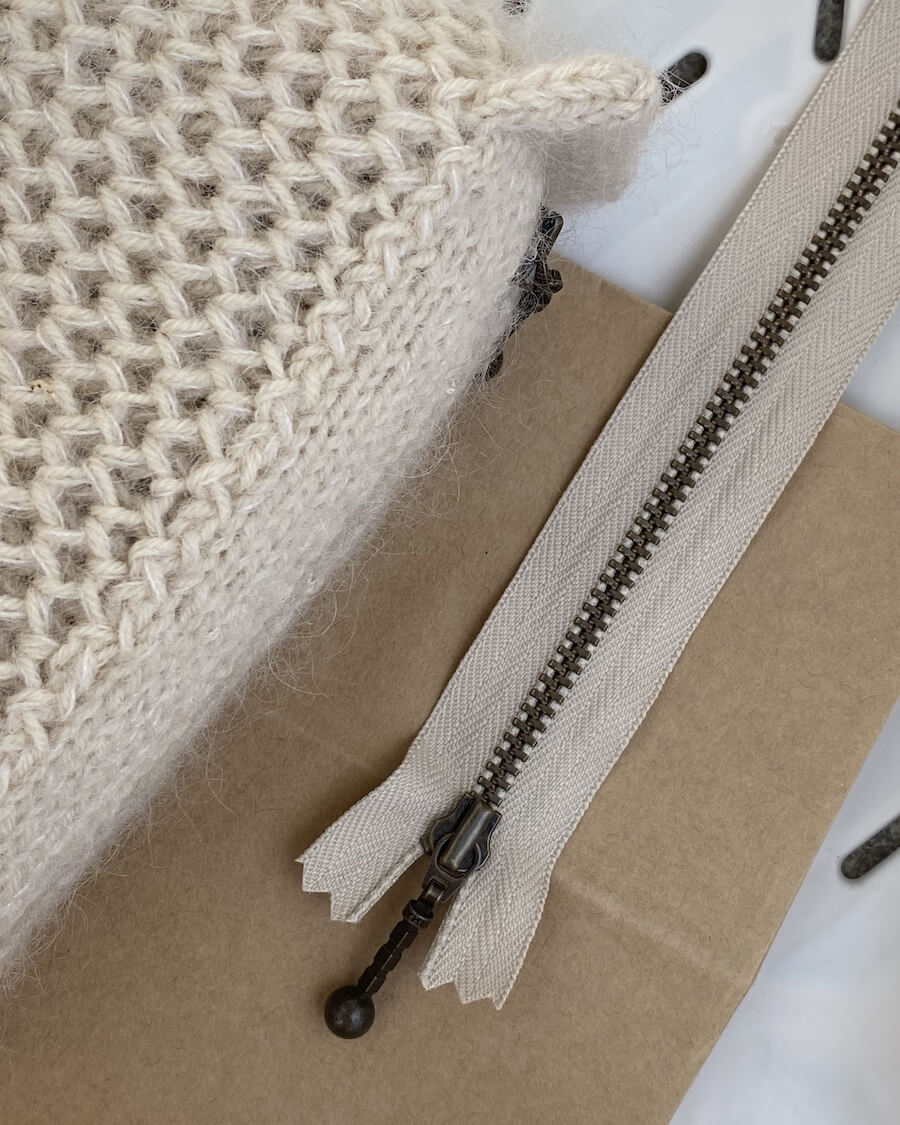 Zipper 28 cm - Sand – PetiteKnit