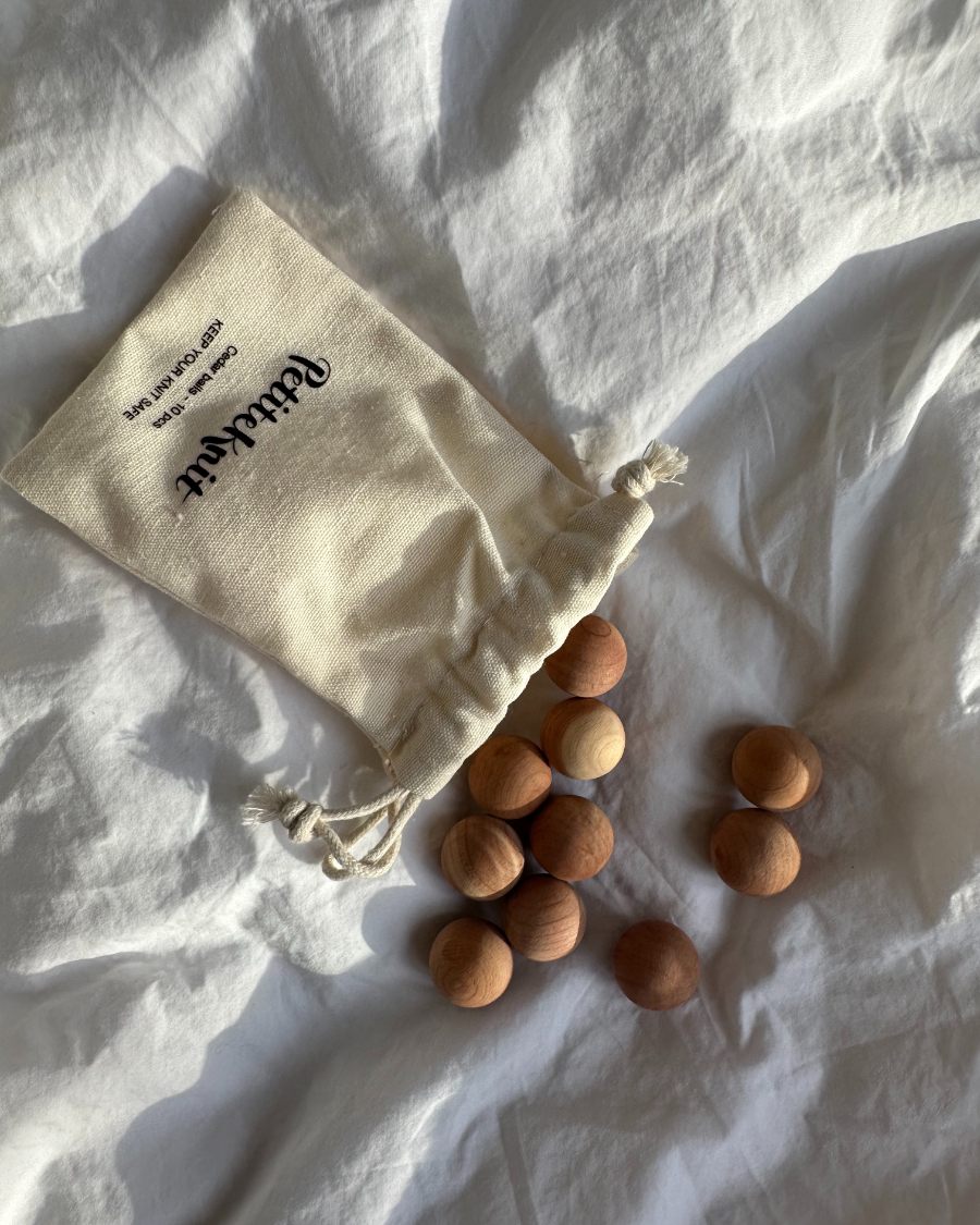 Cedar wood balls – PetiteKnit