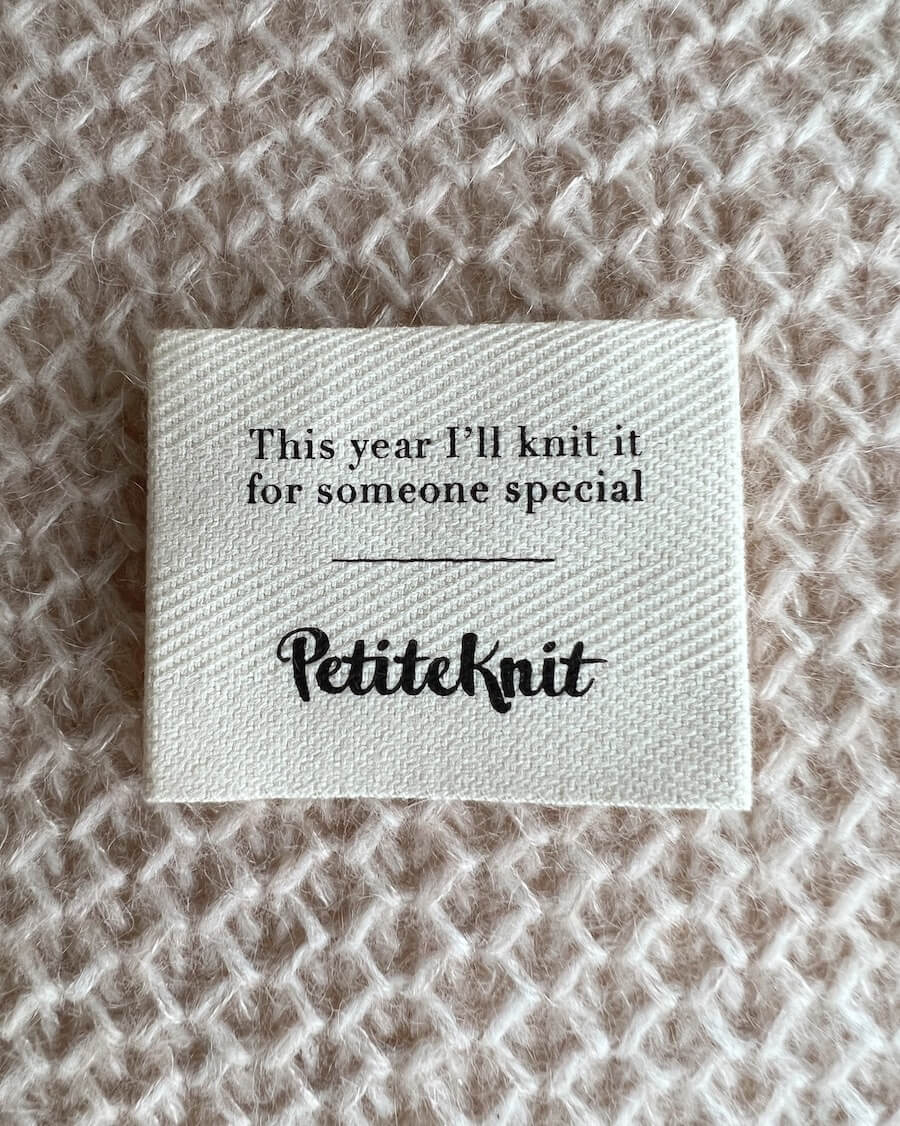 "This year I'll knit it for someone special"-label – PetiteKnit