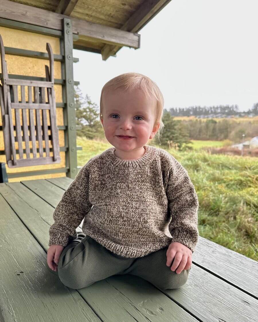Melange Sweater Baby – PetiteKnit
